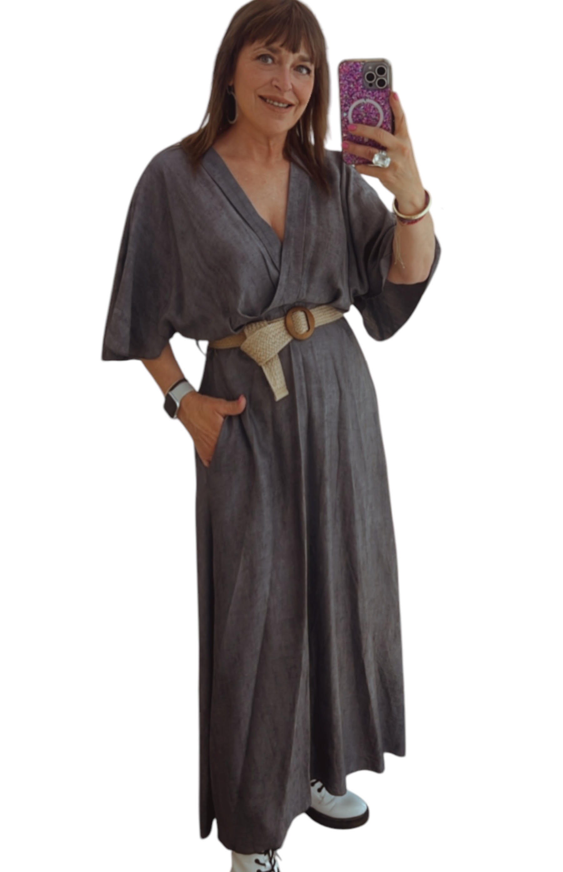 Vestido maxi trac - Aloha Moda